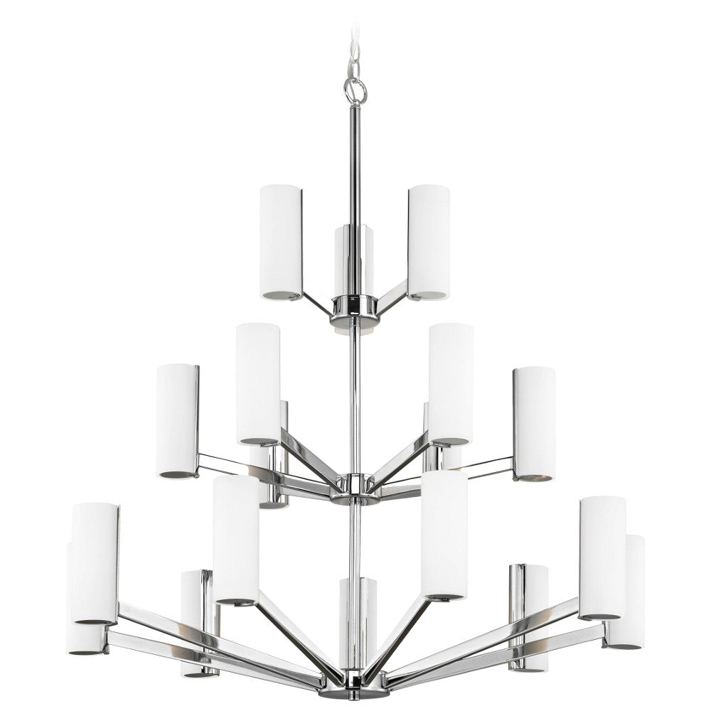 Dolan Designs Radiance Eighteen Light Three-Tier LED Chandelier Chrome ...